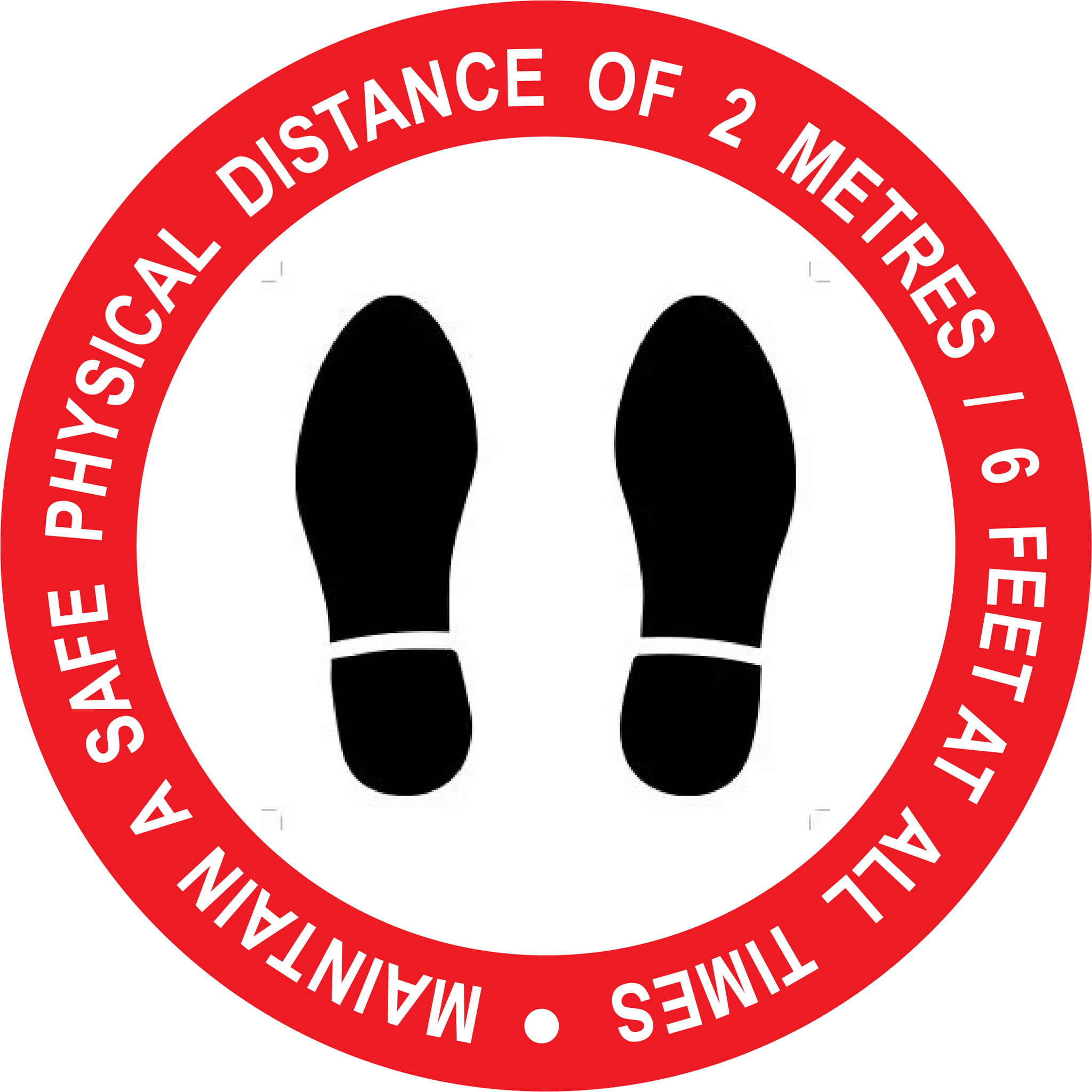 3M Circle Social Distance Spacers (Floor)